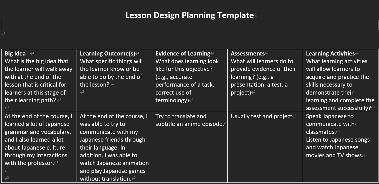 EDCI 337 – Ming Yang